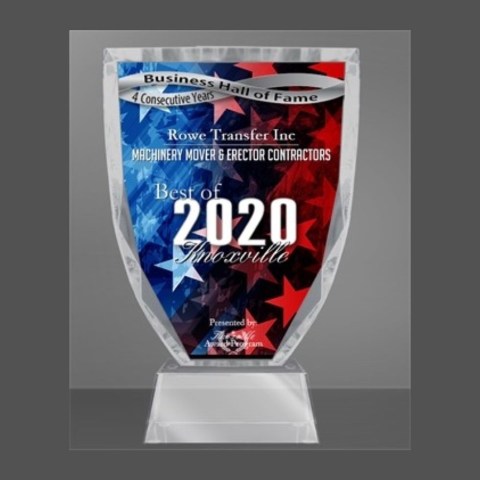 Rowe Transfer Inc Receives 2020 Best of Knoxville Award - Rowe Transfer